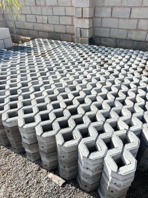 Grass Block Pavers (400mm x 200mm x 60mm- Light Grey 13PCs/M2) SKU062 ...