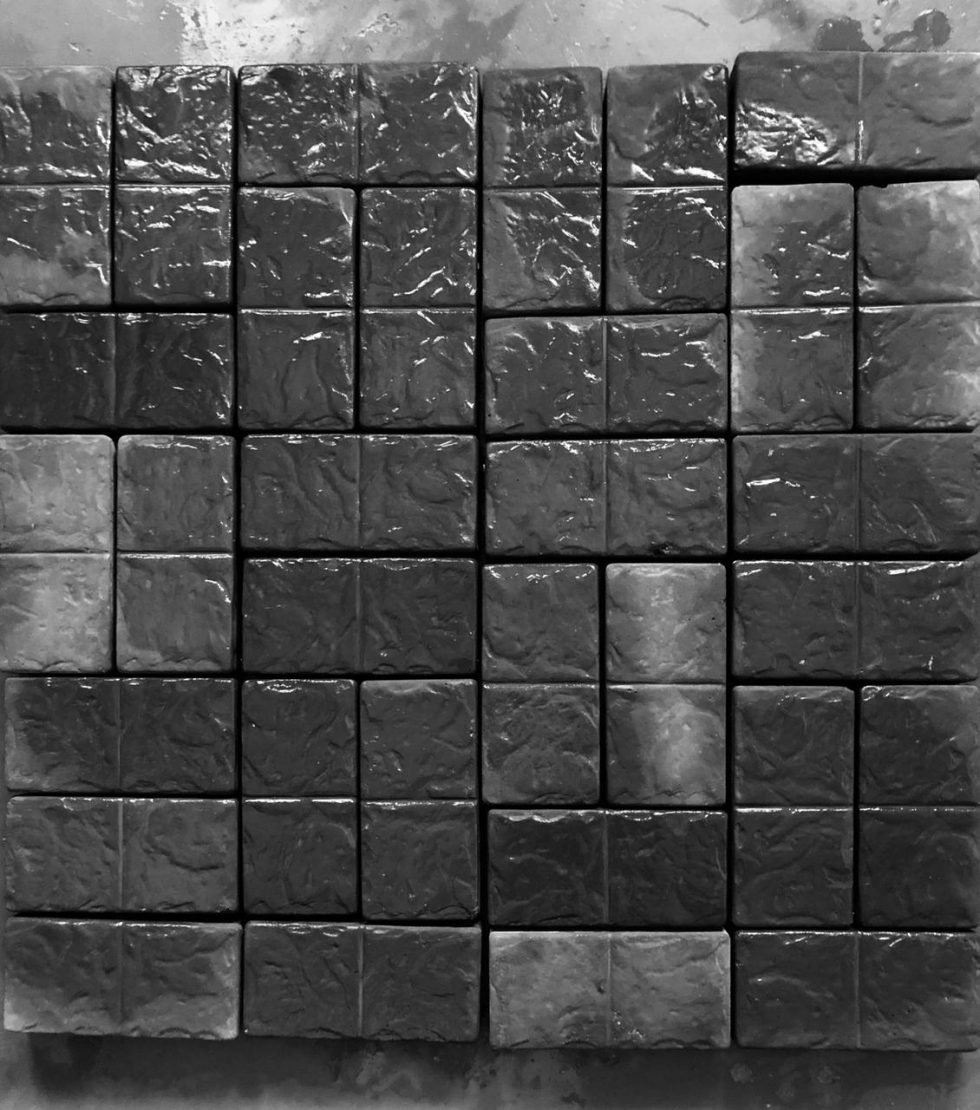 Double Cobblestones (105mm x 205mm x50mm)- Black(45 Pcs/M2) - iConic ...