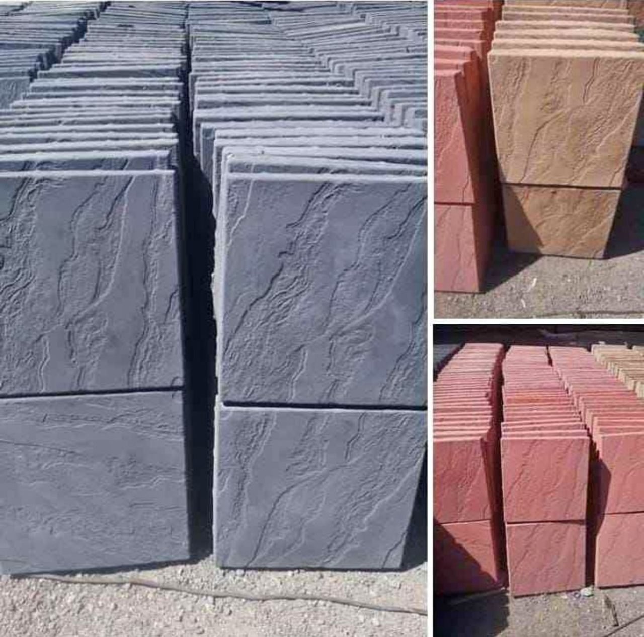 Buy Square Paving Slab Pavers (400mm x 400mm x 50mm) - Black(6 Pcs/M2 ...