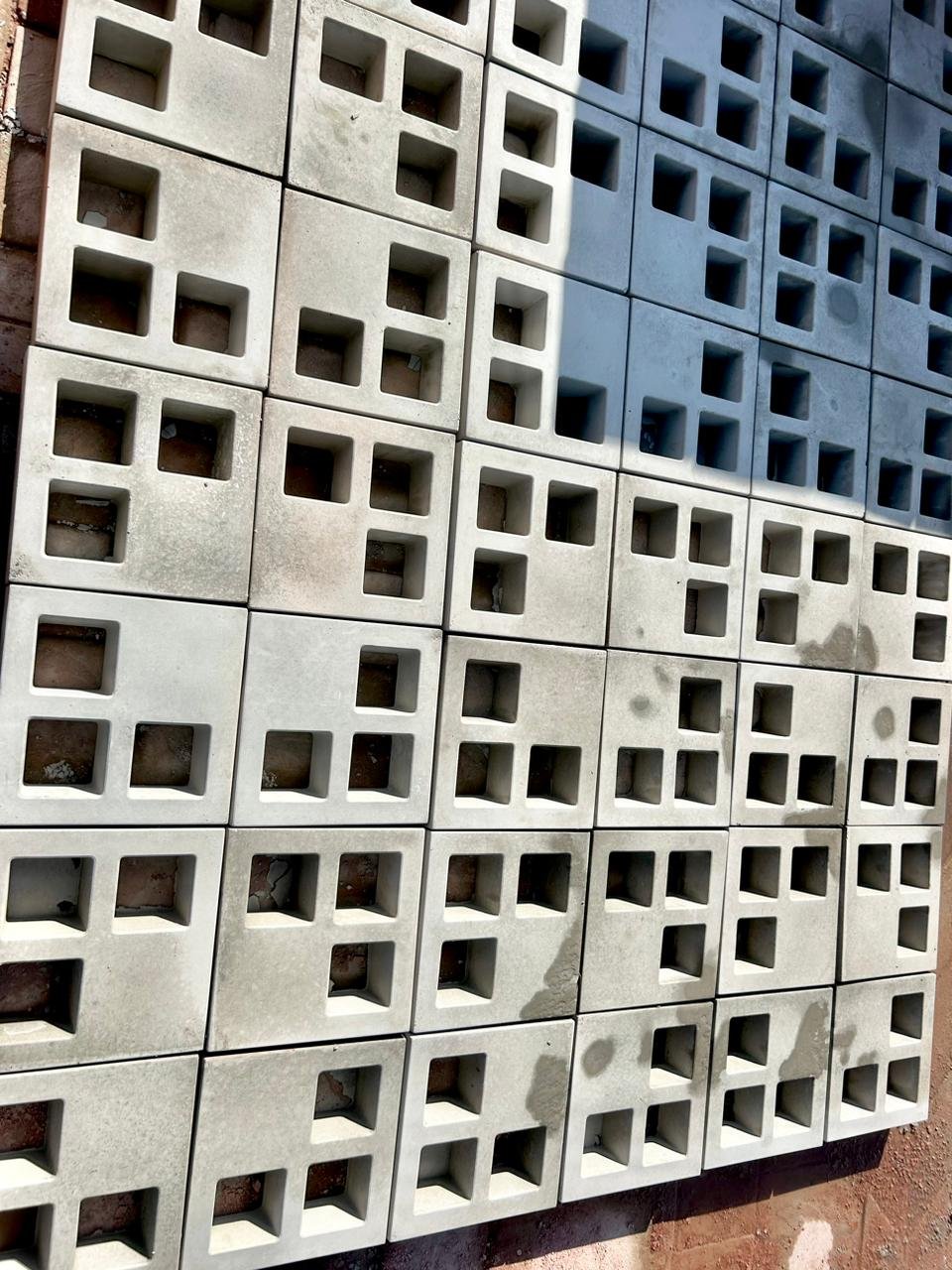 Brisbane Breeze Blocks 300x300x70mm - Grey SKU121 - iConic Concrete Group