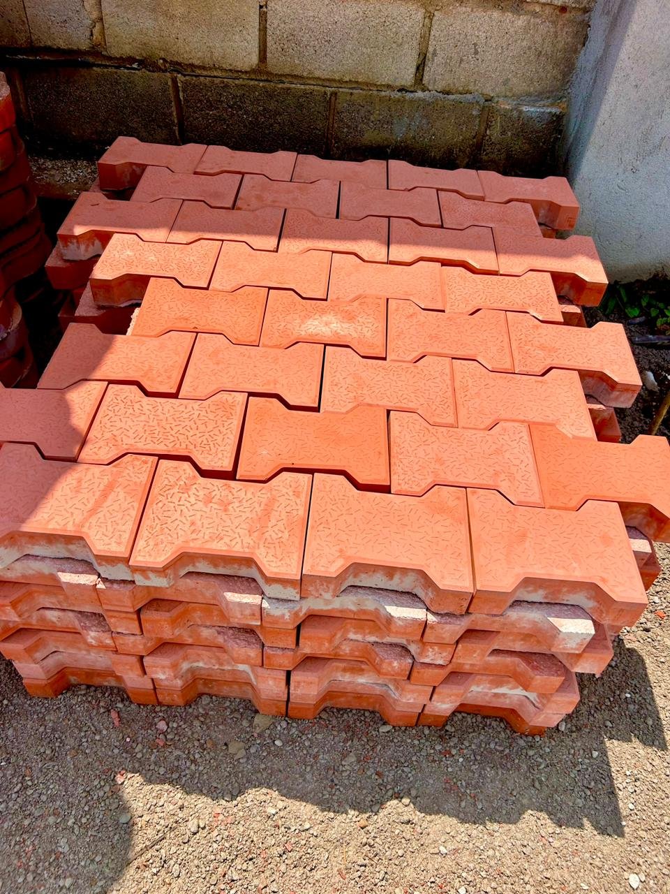 Double T Smart Paver (220 x 120x 60mm)-Coral Red (31 Pcs/M2) SKU139 ...