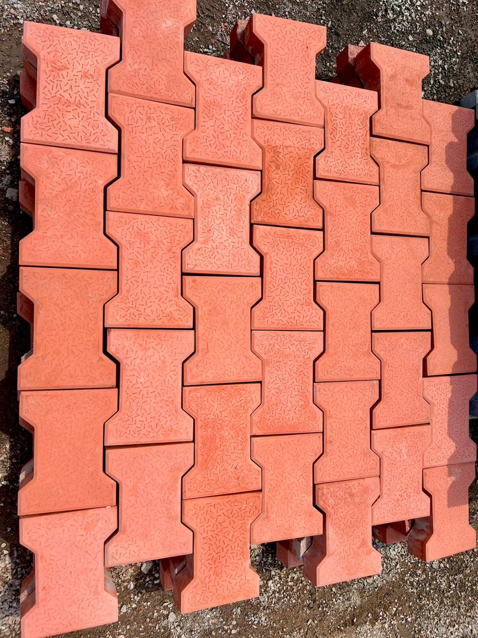 Double T Smart Paver (220 x 120x 60mm)-Coral Red (31 Pcs/M2) SKU139 ...